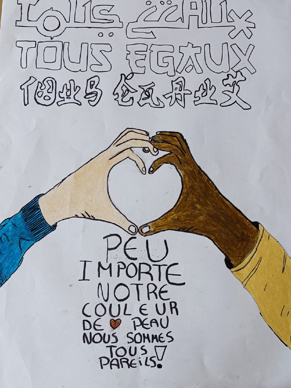 Affiches contre les discriminations - Collège Simone VEIL - Lamballe